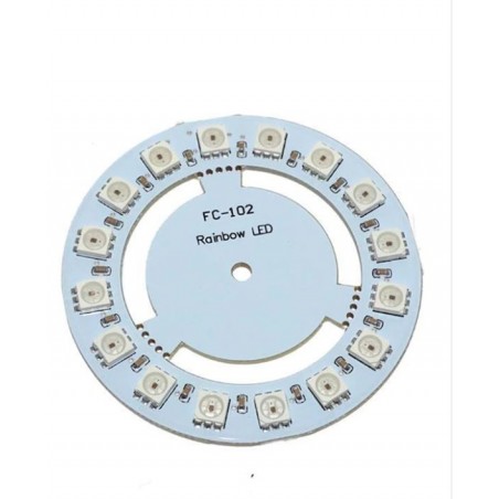 16 LEDli WS2812 5050 RGB LED Module Arduino Lilypad Uyumlu Dikileblir Led Modül