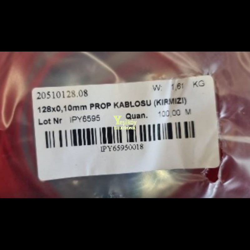 128x0.10mm Prob Kablosu Silikonlu Kaliteli Kablo Toptan 100metre Top