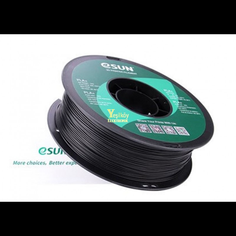 Esun Siyah Pla Plus 3d Yazıcı Filament 1kg En Kaliteli Filament