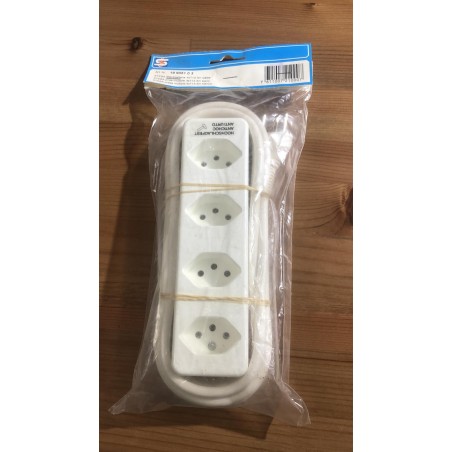 İsviçre Çoklu Priz 4lü 3x1.3 3metre Swiss Çoklu 4lü Anahtarsız Switzerland
