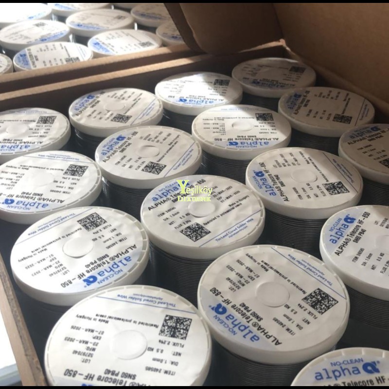 Alpha SN63 PB37 Telecore HF850 122 0.75MM 500gr Lehim Teli alt162254