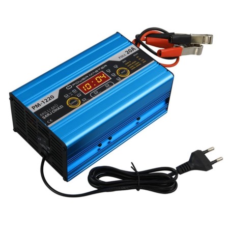 Powermaster 12 Volt 20 Amper Akü Şarj Cihazı 20a 12v Motorsiklet Otomobil