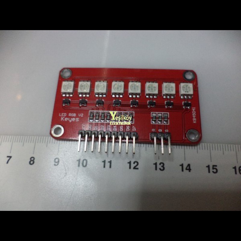 8li RGB Arduino Led Yürüyen Işık Karaşimşek Modülü