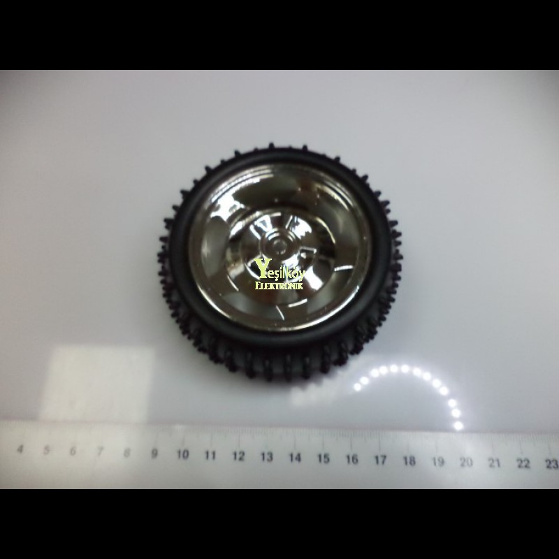 85mm Hobi Kendin Yap Tekerlek Robot Tırtıklı Tekerlek Arduino Robotik ...