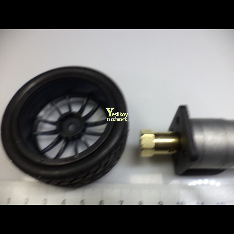 Redüktörlü Motor Tekerlek Seti