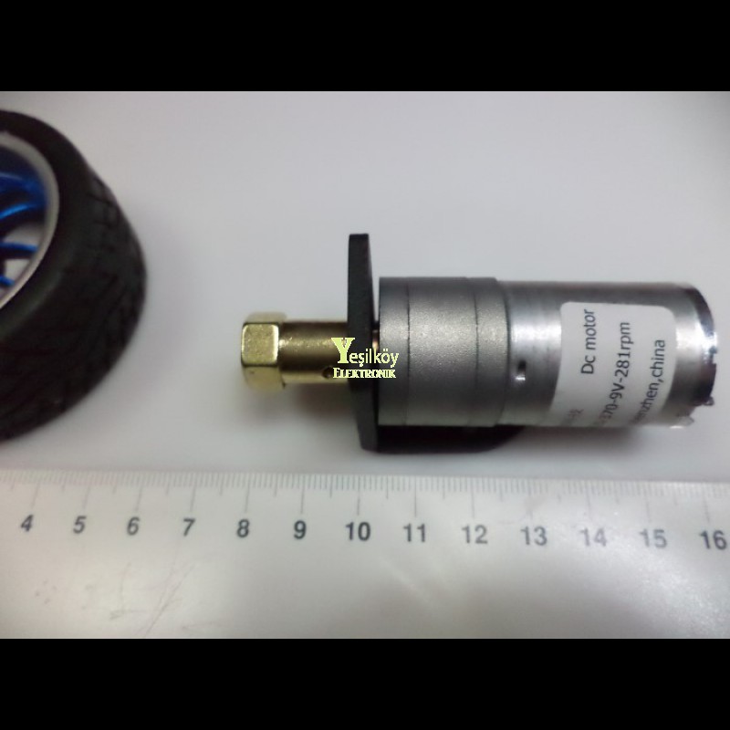 Redüktörlü Motor Tekerlek Seti