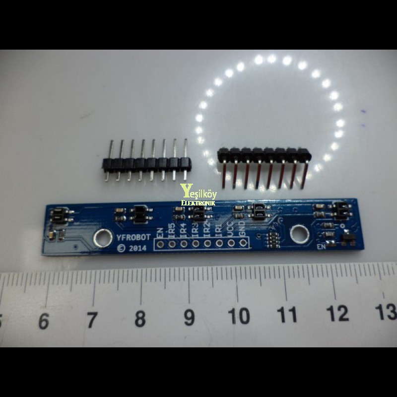 QTR-5RC 5li Reflectance Sensor Engelden Kaçma Kızılötesi Sensör Modülü