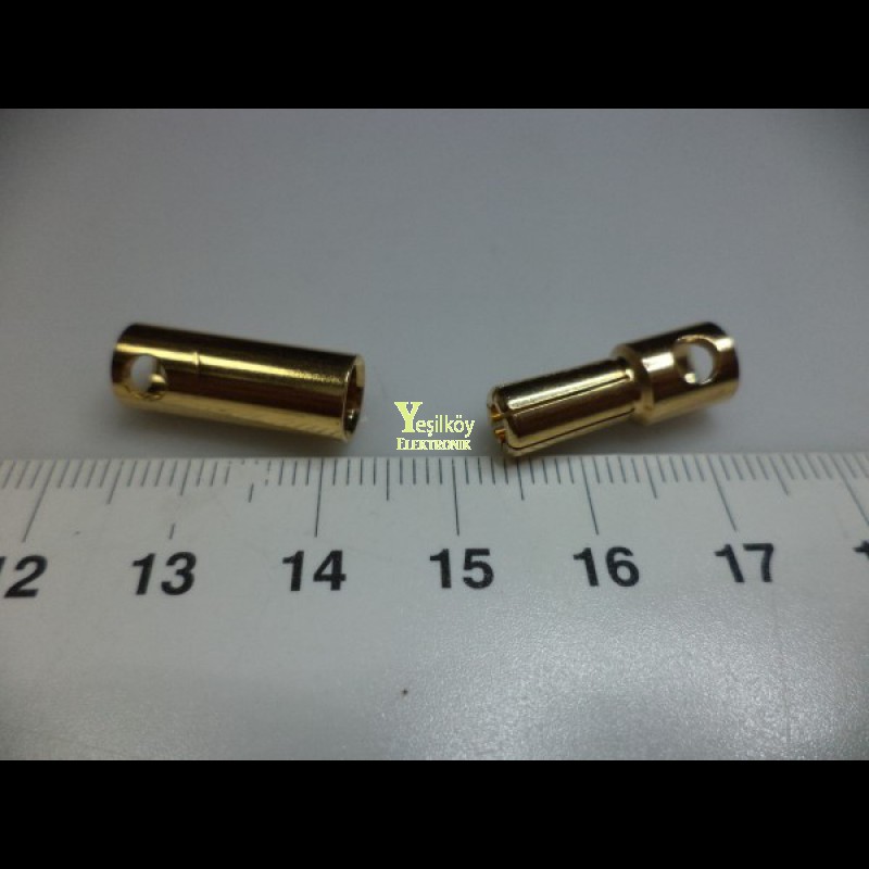 5.5mm Banana Jak Takım Bullet Plug Çift Erkek Dişi