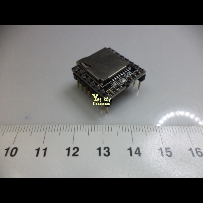 WTV020 Mini SD Kartlı Ses ve Mp3 Modülü Arduino