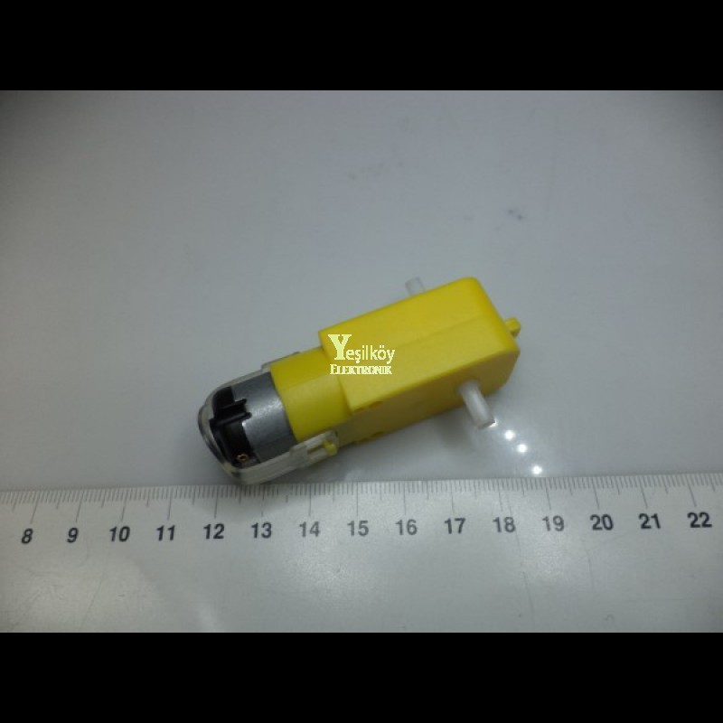 Sarı Motor 6v 9v 400rpm Redüktörlü DC Motor Arduino Sarı Motor 6v 9v 400rpm Redüktörlü DC Motor Arduino