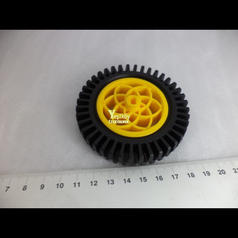 80x17mm Plastik Ince Tekerlek