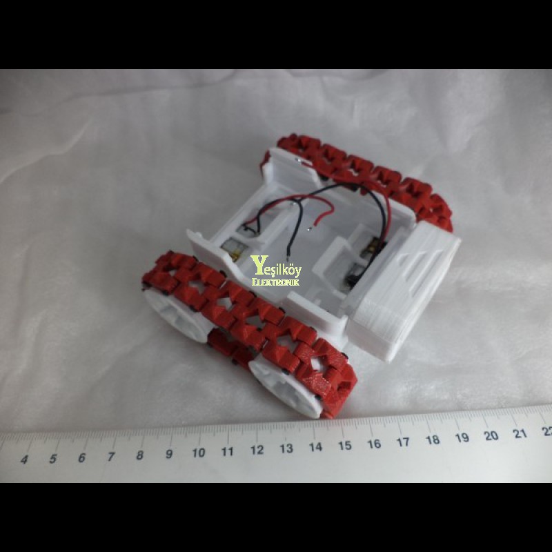 Mini Tak Şasei n20 Motorlu 100rpm Robotik Uygulamalara uygun