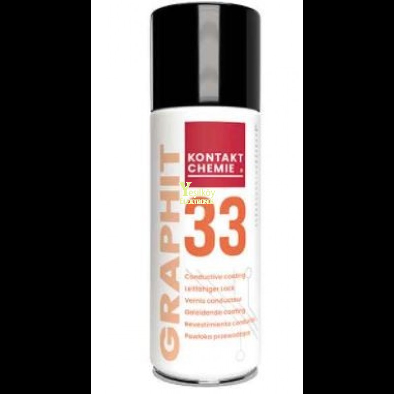 Graphit 33 iletken sprey 200ml Grafit33 Grafit 33 İletken Boya